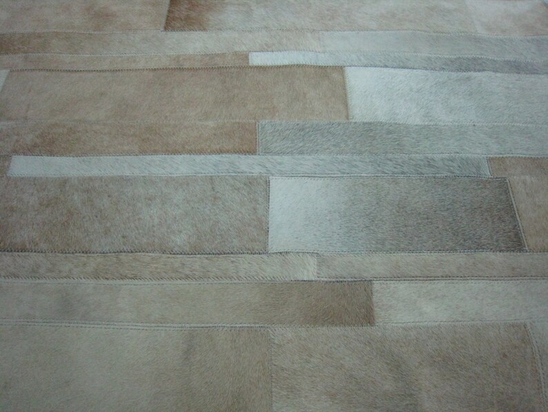 RAW Leather Argentina COWHIDE RUGS Patchwork Free Shipping - Etsy