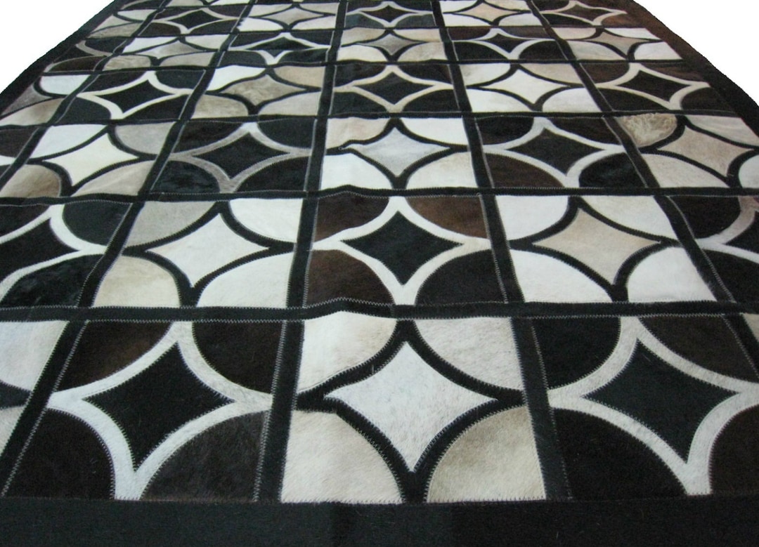 Cowhide Patchwork Rug *RAW Leather Argentina - Free Shipping - Model ...