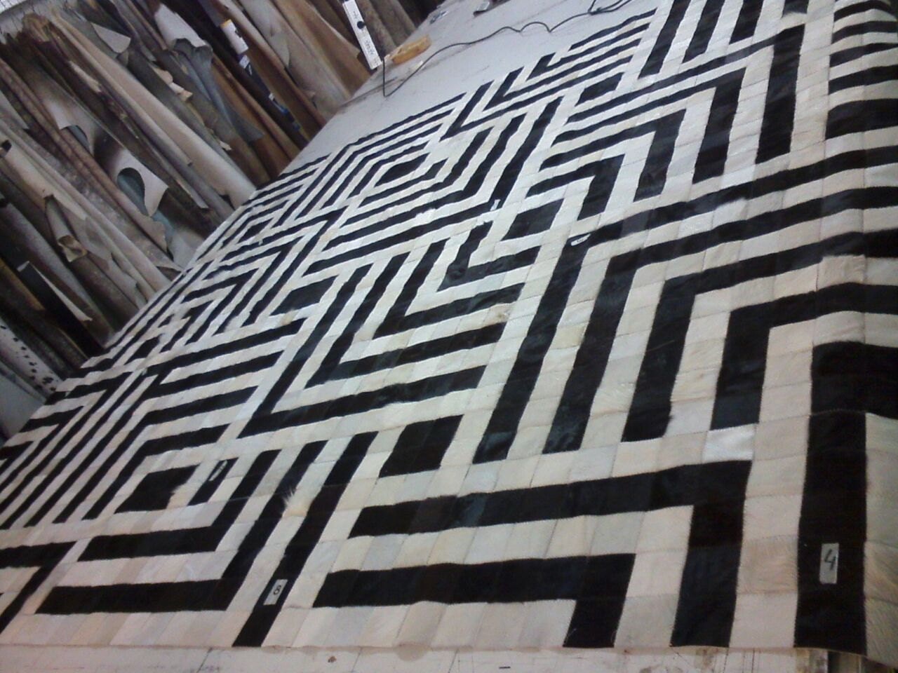 Cowhide Patchwork Rug RAW Leather Argentina Free Shipping Cowhide ...