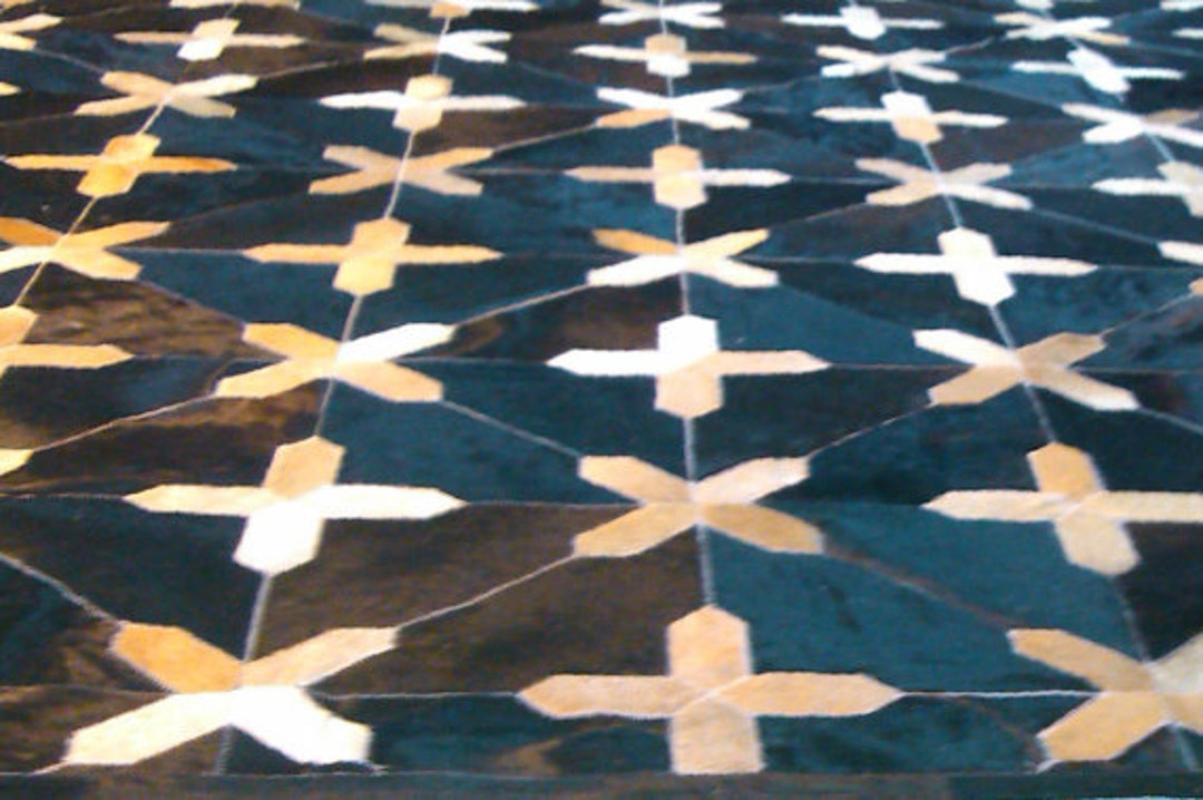 Cowhide Patchwork Rug *RAW Leather Argentina - COWHIDE Patchwork RUGS ...