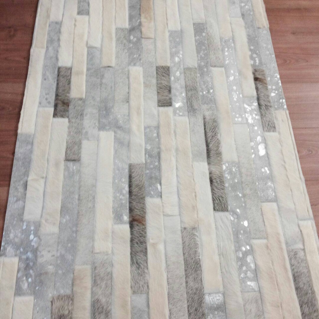 Cowhide Patchwork Rug RAW Leather Argentina Free Shipping - Etsy