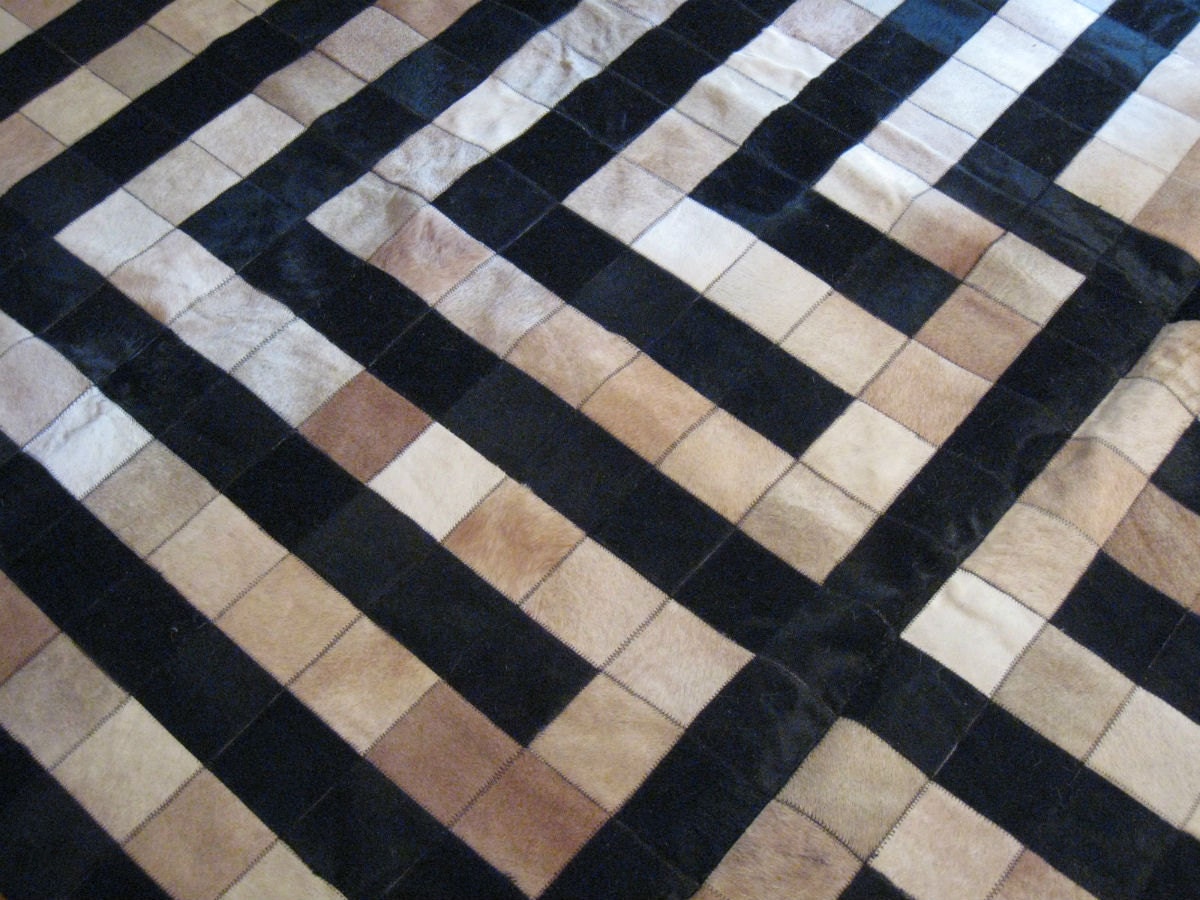 Cowhide Patchwork Rug *cowhide Patchwork Rug *RAW Leather Argentina ...
