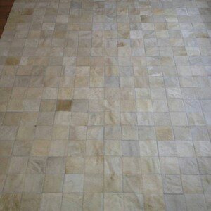 Patchwork Cowhide Rug, 6' X 8' Ready to Go... Mix of Whites & Creams, 4 ...