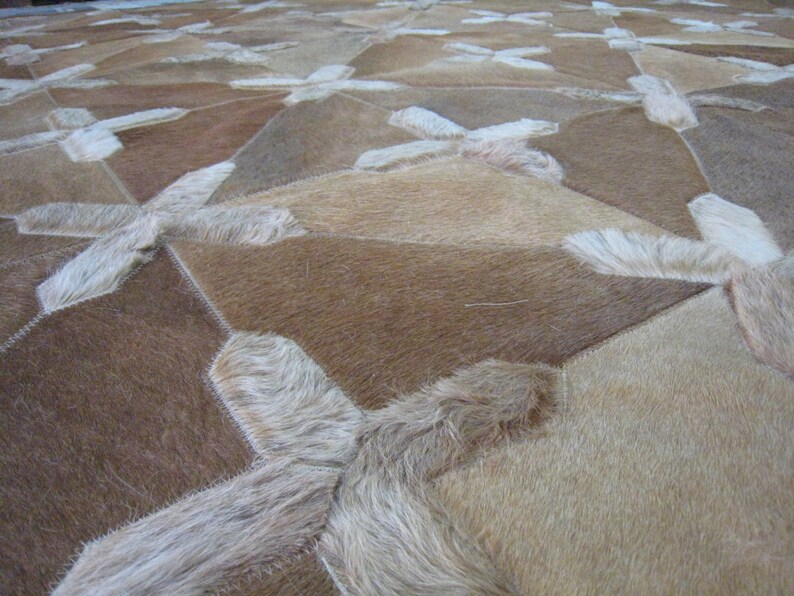 Cowhide Patchwork Rug RAW Leather Argentina COWHIDE Patchwork RUGS Free ...