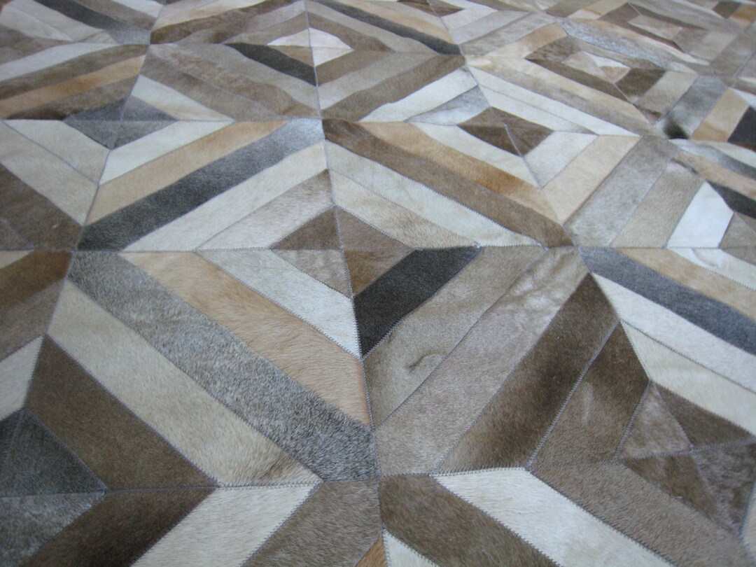 Cowhide Patchwork Rug *RAW Leather Argentina - Free Shipping ...