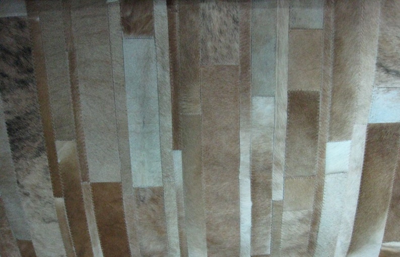 RAW Leather Argentina COWHIDE RUGS Patchwork Free Shipping - Etsy
