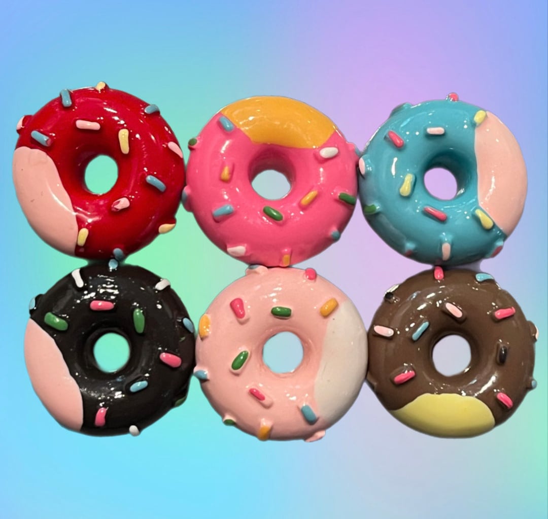 1/2 Dozen Classic Sprinkle Donut Magnets (set 1) - Etsy