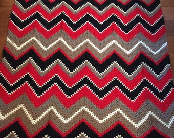 Zig zag afghan | Etsy