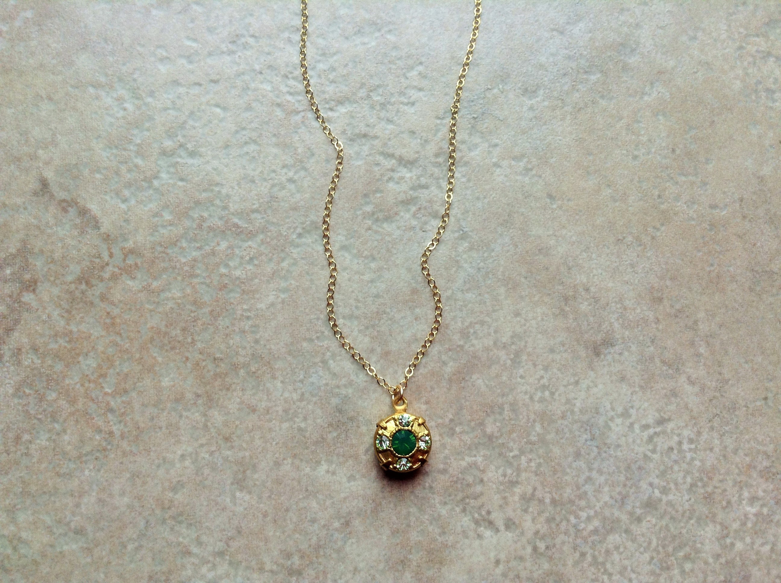 Emerald Necklace Emerald Jewelry Beautiful Jewelry Statement | Etsy