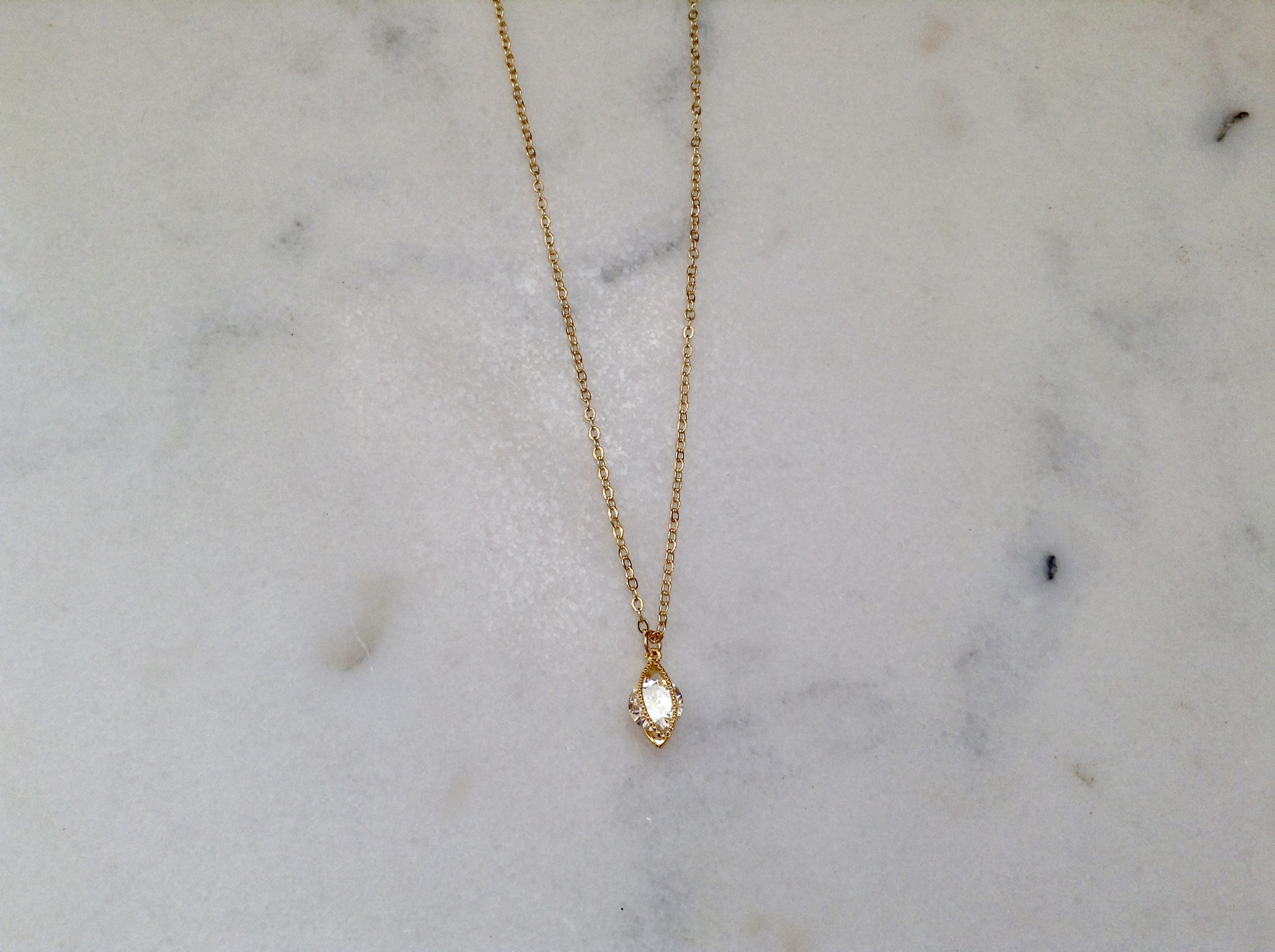 Dancing Diamond Necklace Everyday Necklace Wedding Jewelry - Etsy