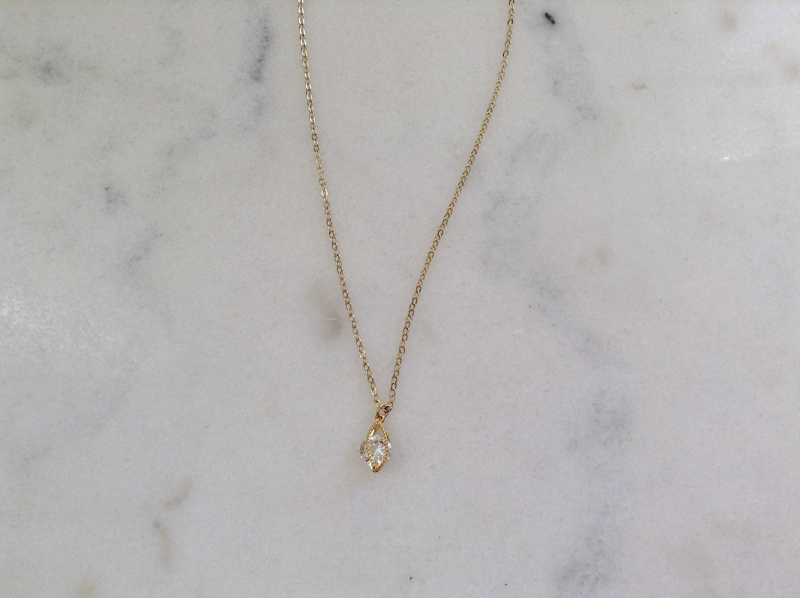 Dancing Diamond Necklace Everyday Necklace Wedding Jewelry - Etsy