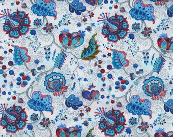 Bright floral fabric | Etsy