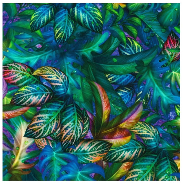 Leaf Print Fabric - Etsy