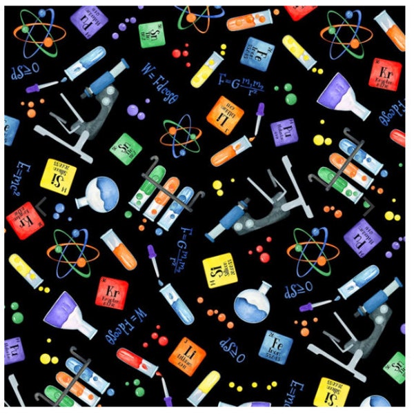 Science Fabric - Etsy