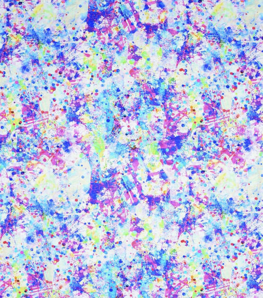 Keepsake PAINT SPLATTER Multi Color Print 100% Cotton Quilt Craft ...