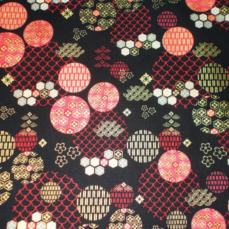 Asian Print Fabric - Etsy