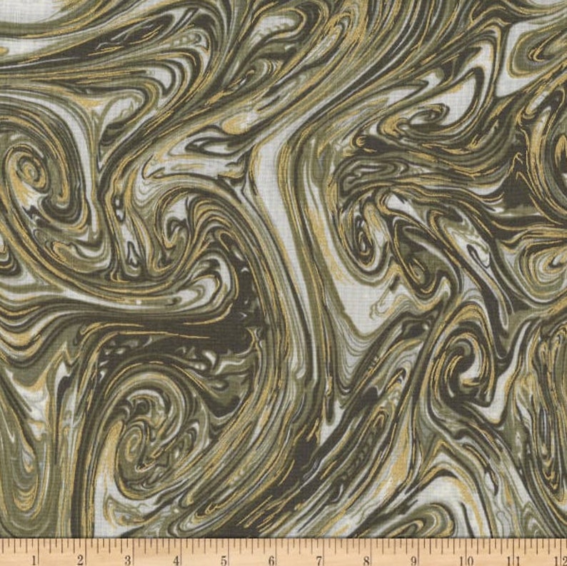 BTY Michael Miller MARBLE Dirt Color With Metallic Gold - Etsy