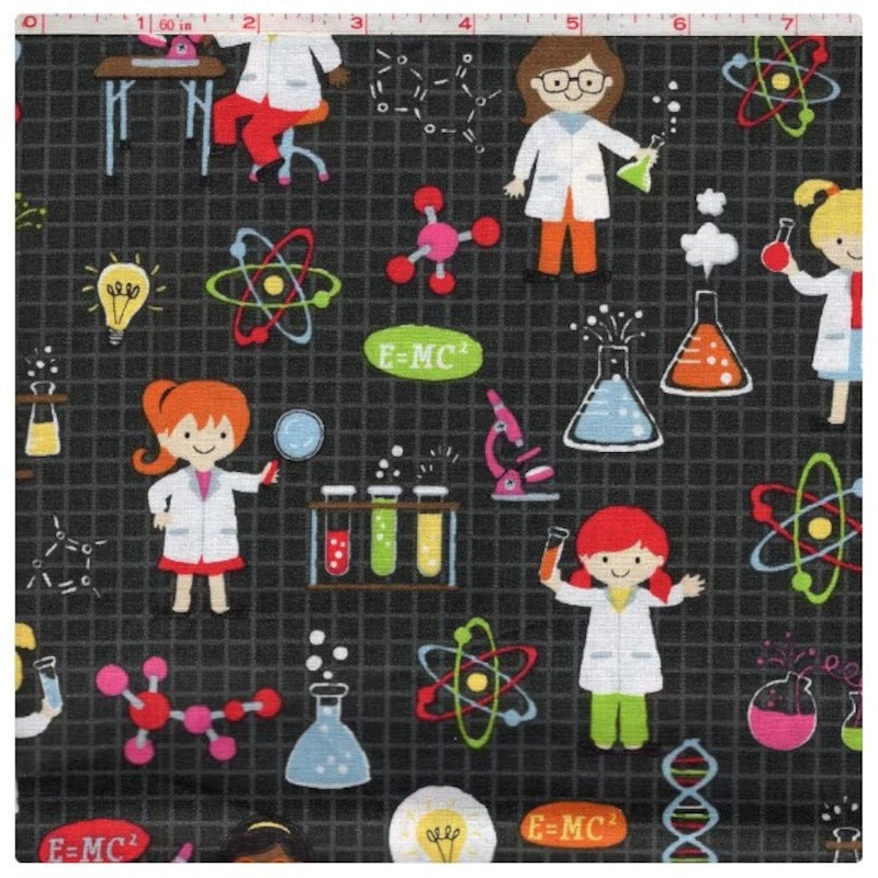 Science Fabric - Etsy