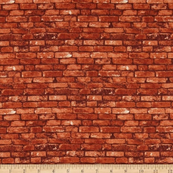 Brick Wall Fabric - Etsy