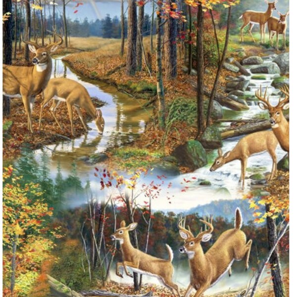 Deer Fabric - Etsy