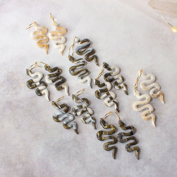 Snake Earrings - Etsy