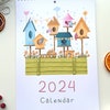 2024 Wall Calendar. A4 (21*29.7cm) Wall Calendar for 2024. New Year ...