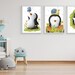 Nursery Penguin Posters for Digital Download. Set of 3 Printable ...