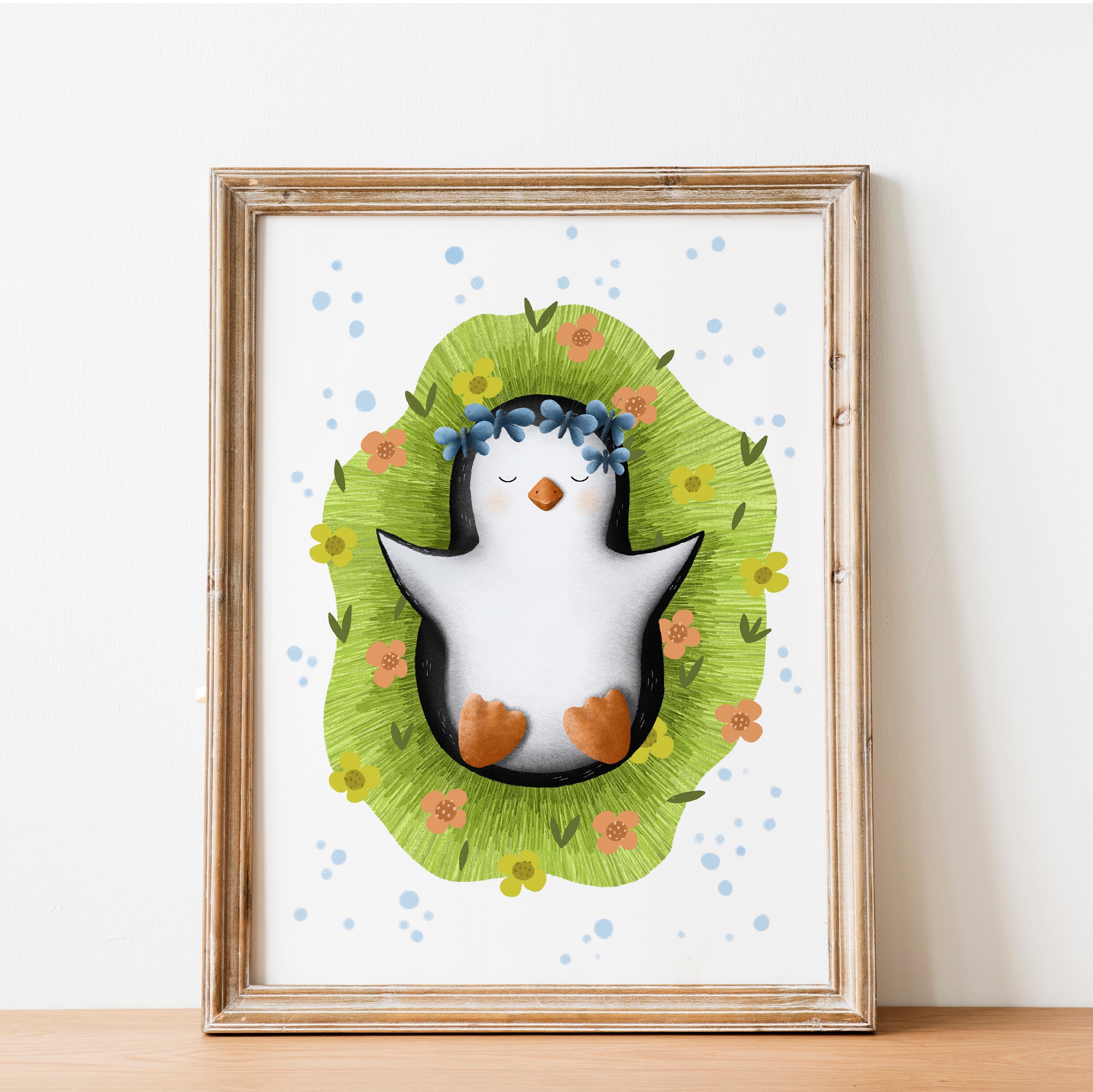 Nursery Penguin Posters for Digital Download. Set of 3 Printable ...