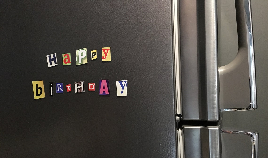 Ransom Magnet, Magnet, Ransom Note, Refrigarator Magnet, Fridge Magnet ...