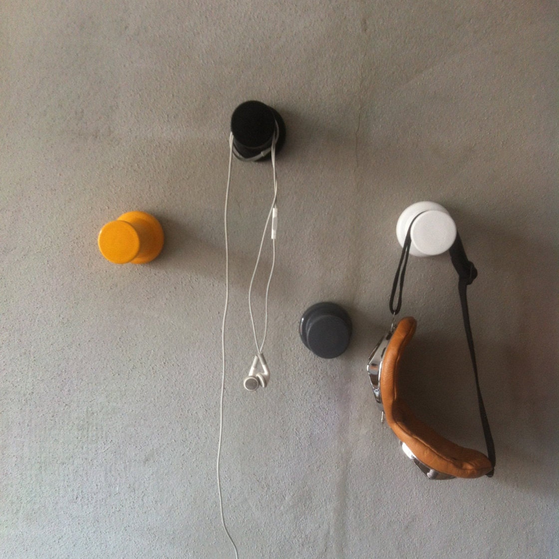 Set of 4 Wooden Hooks, Pin Hooks, Wooden Hook, Wooden Pin, Coat Hanger ...