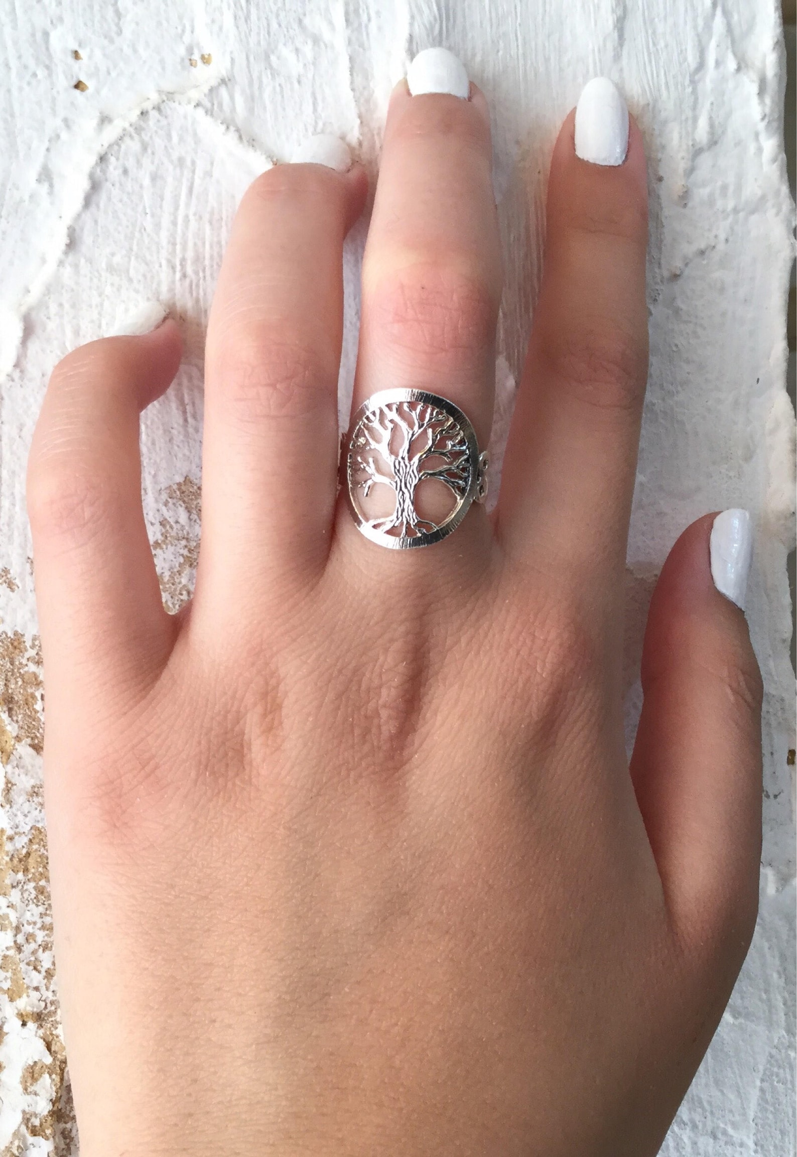 Tree of Life Ring, Silver Tree of Life Ring, Tree Ring, Silver Ring ...