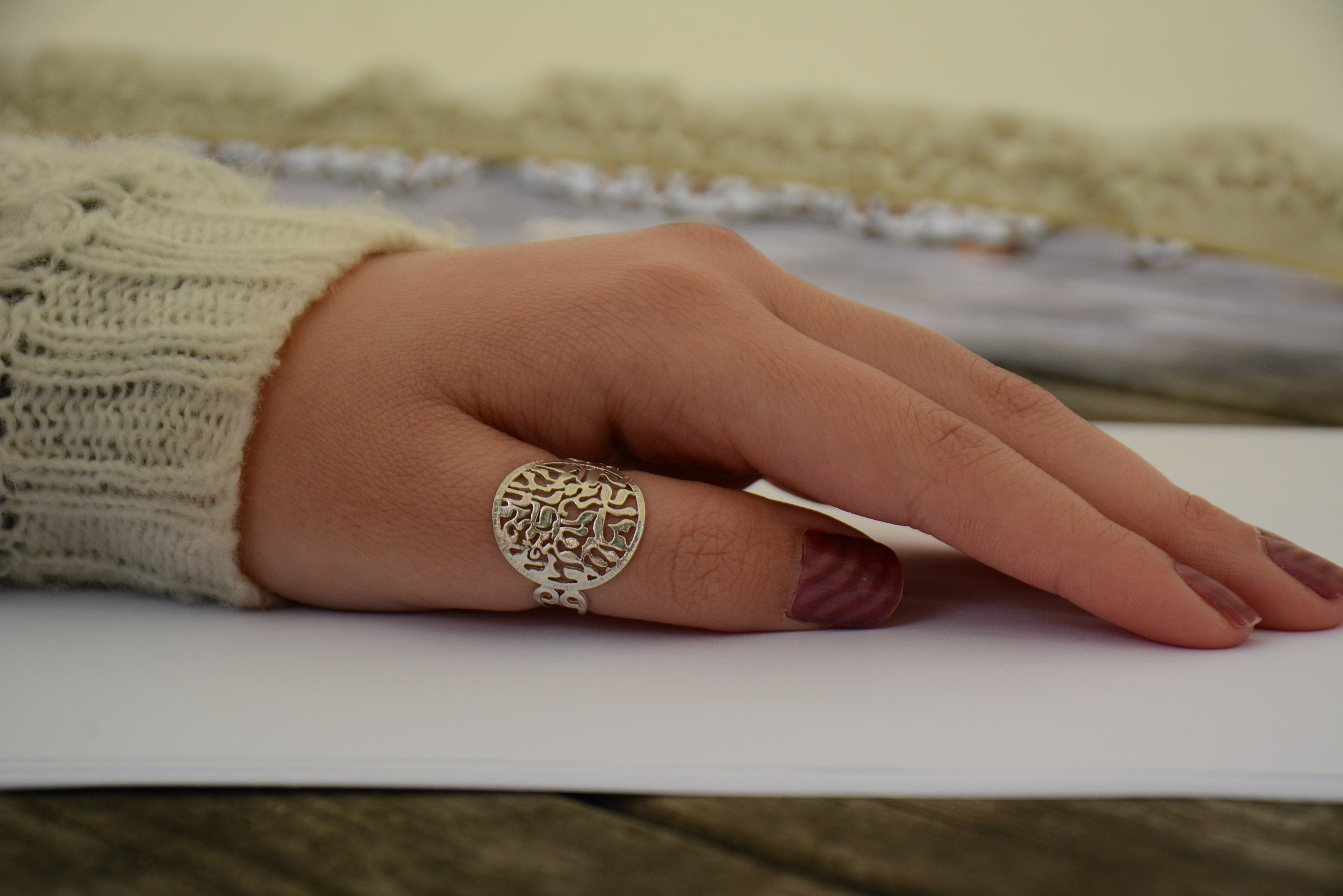 Gold Shema Israel Ring Shema Ring - Etsy UK