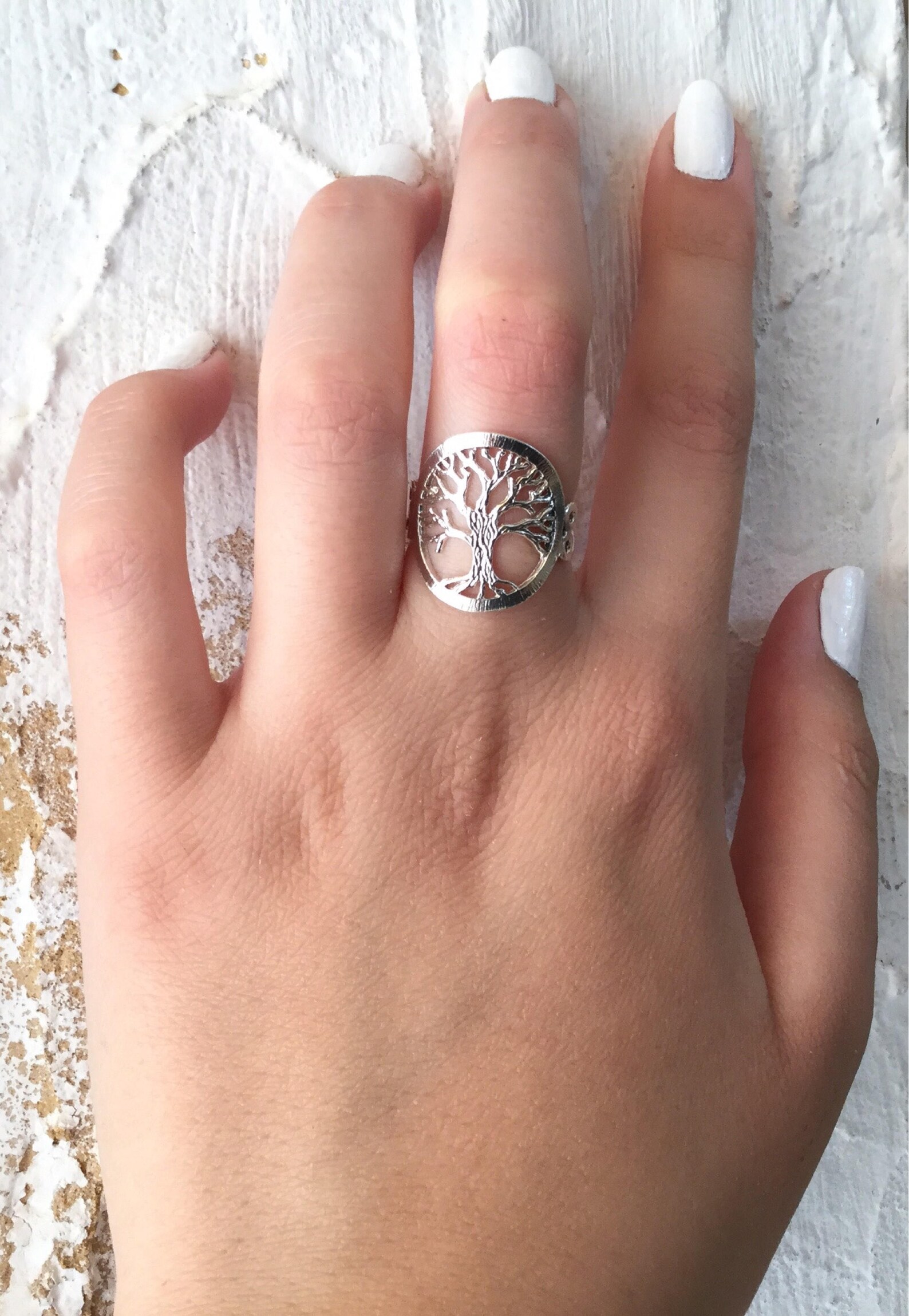 Tree of Life Ring, Silver Tree of Life Ring, Tree Ring, Silver Ring ...