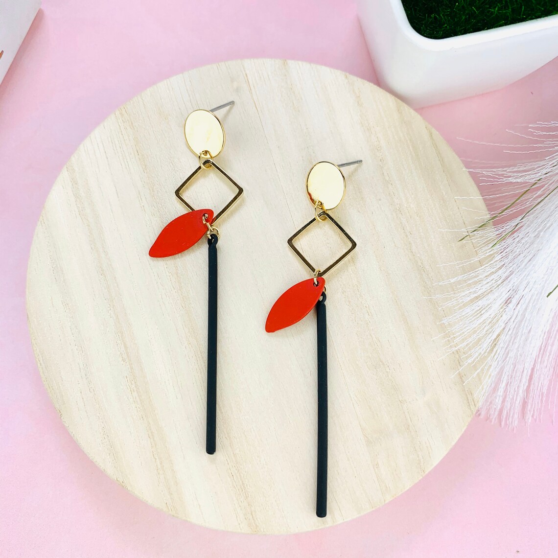 Artistic Earrings, Special Design Earring, Handmade Earring, Silver ...