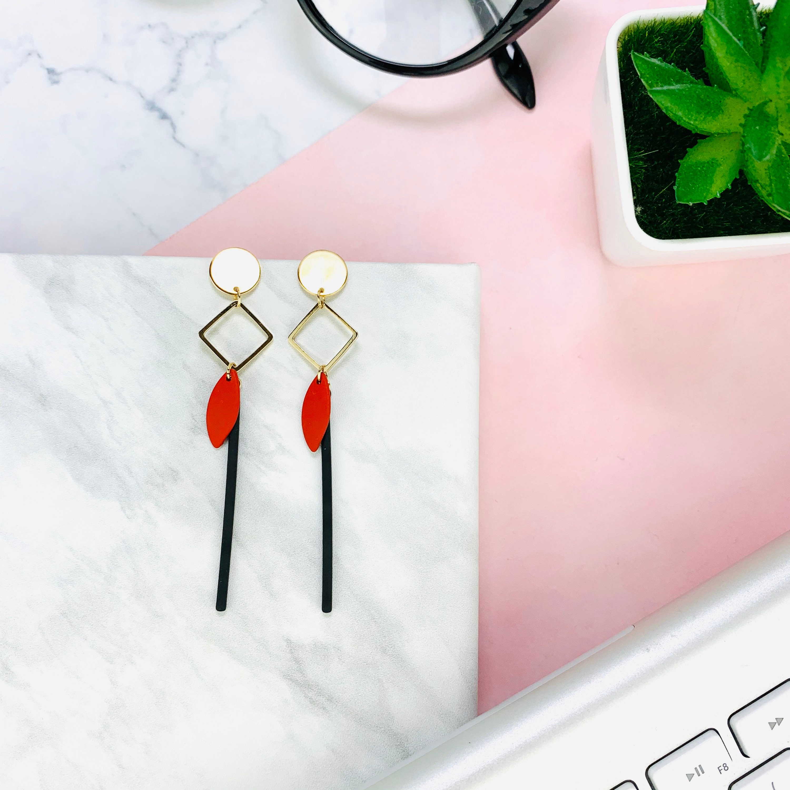 Artistic Earrings, Special Design Earring, Handmade Earring, Silver ...