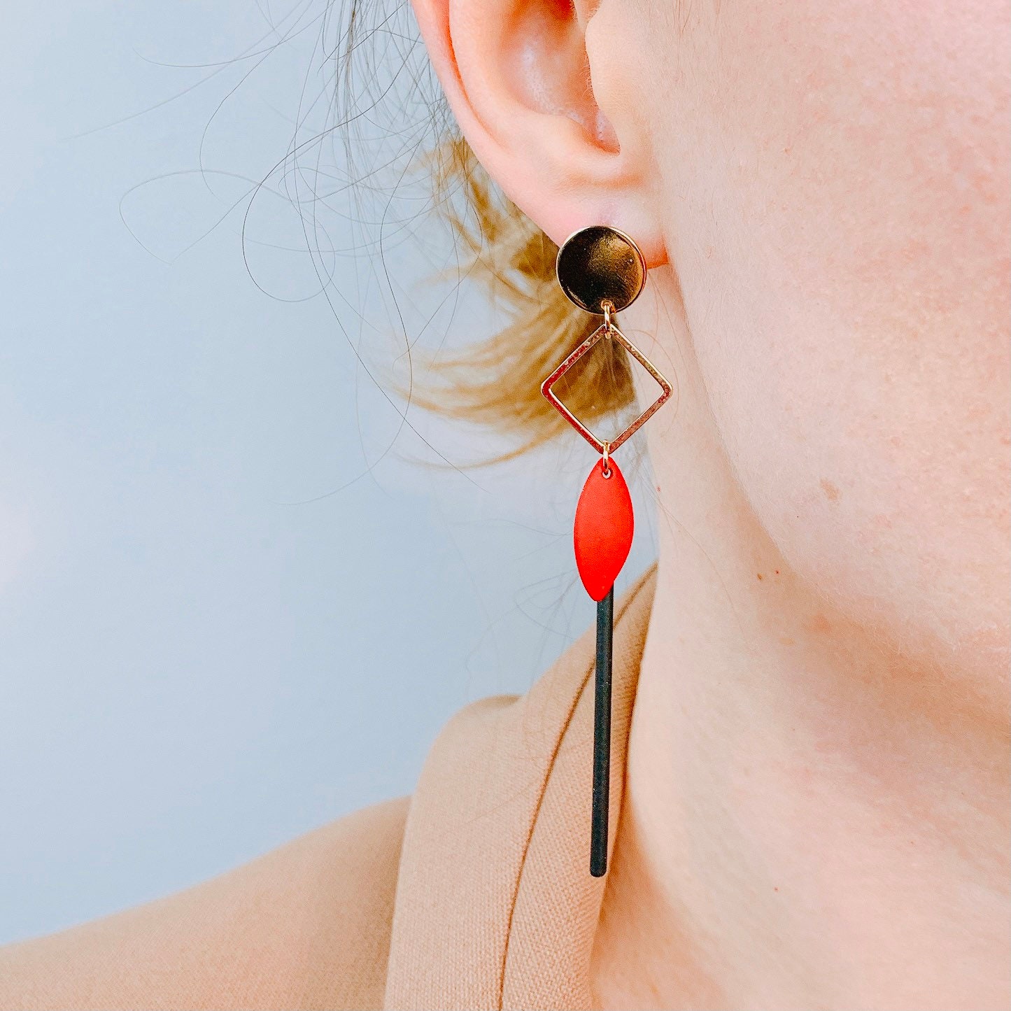 Artistic Earrings, Special Design Earring, Handmade Earring, Silver ...