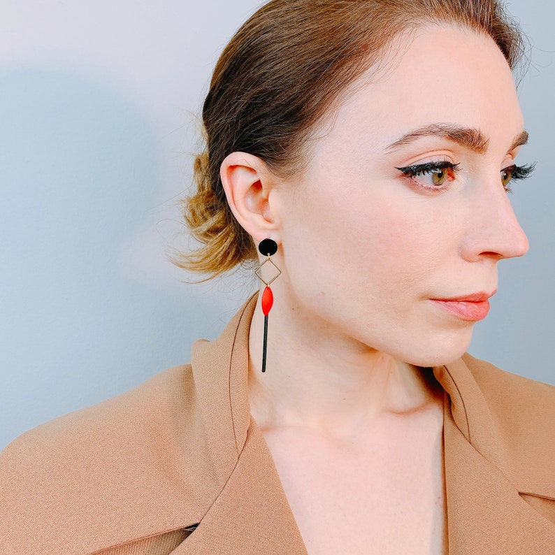 Artistic Earrings, Special Design Earring, Handmade Earring, Silver ...