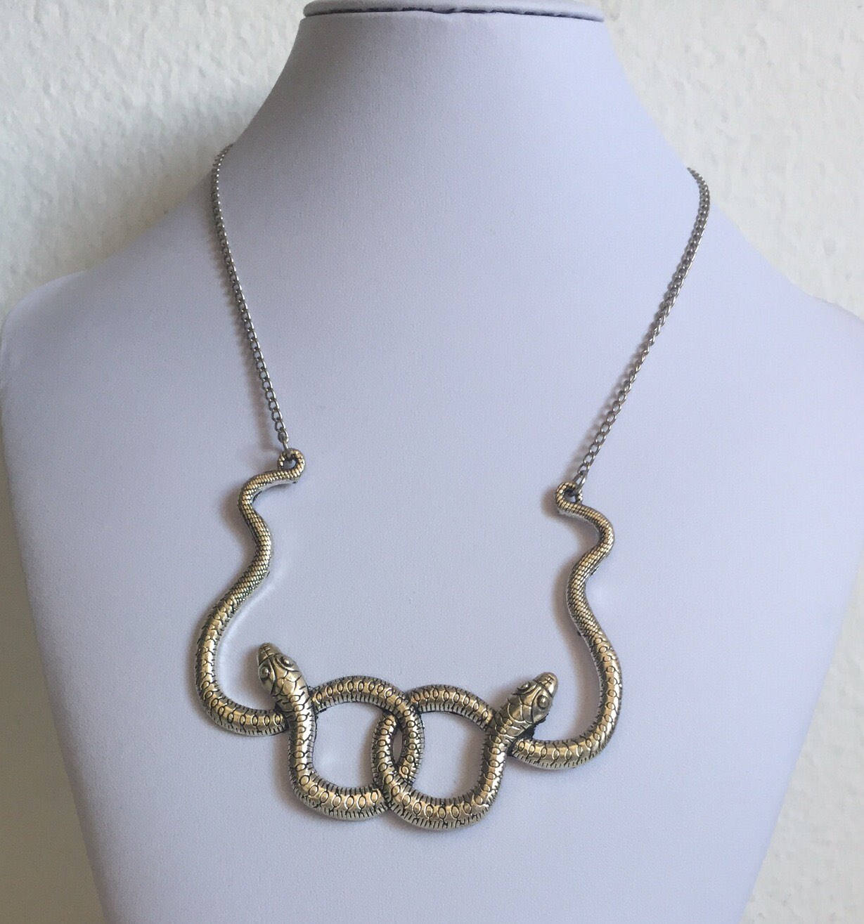 Collana serpente 322 lega argento serpente collana boho lega - Etsy Italia