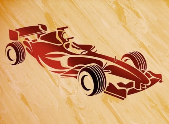Stencil Wall Stencil formula 1 - Etsy UK