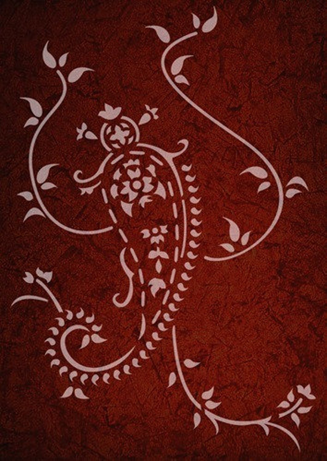 Stencil Wall Template Flower Rank 2 - Etsy