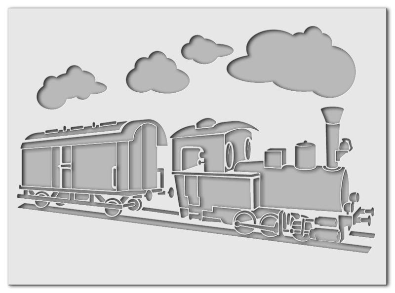 Stencil »steam Locomotive« - Etsy