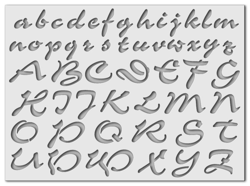 Stencil »alphabet 2« - Etsy