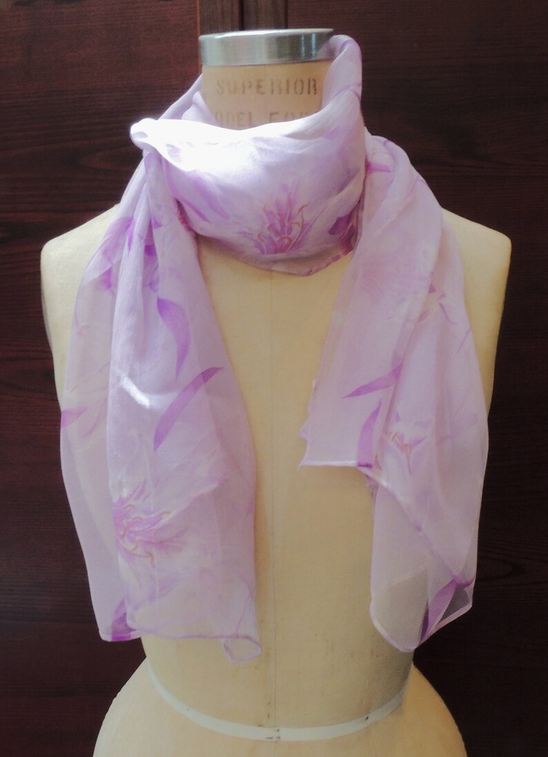 Vintage Sheer Lg lilly Scarf: Retro Head Cover, Fun Chapel Veil, Bad Hair Day Headscarf, Turban ...