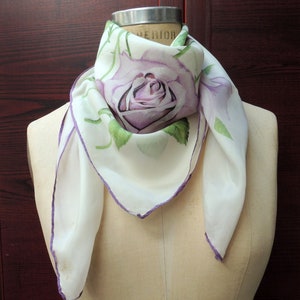 Vintage "cascading Roses" Scarf: Retro Boho Headscarf, Head or Hat Band ...