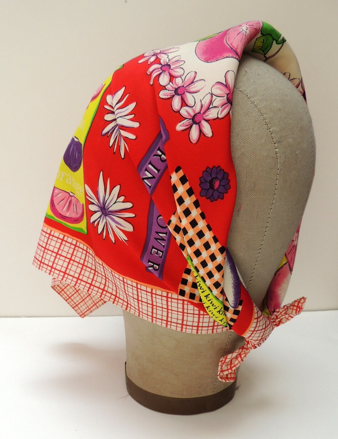 Vintage "fruit" Scarf: Retro Fashion Headscarf, Rockabilly, Festival ...