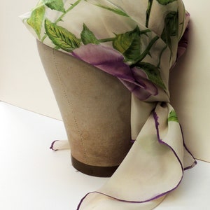 Vintage "cascading Roses" Scarf: Retro Boho Headscarf, Head or Hat Band ...