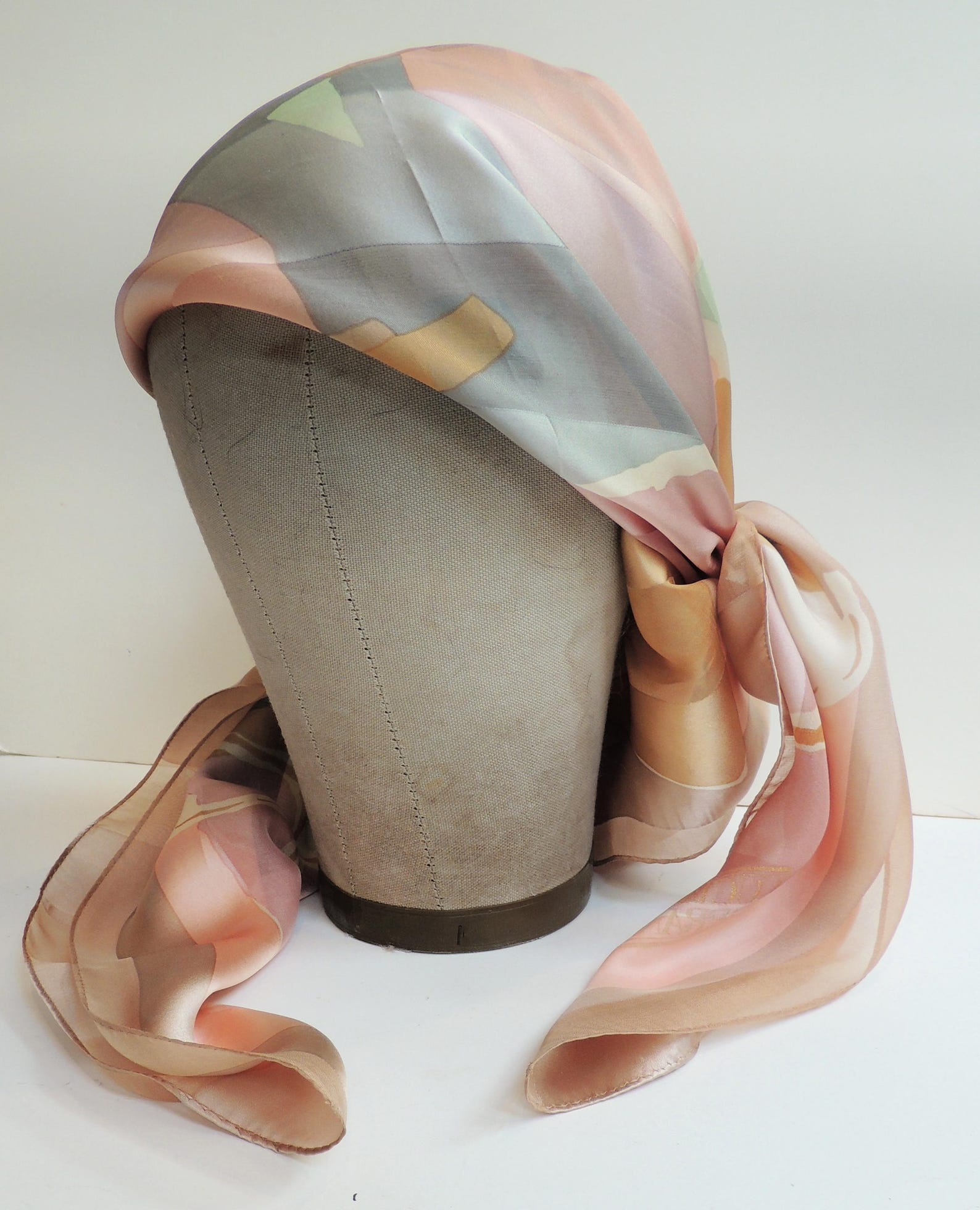 Vintage Silk Scarf: Retro Abstract Print Headscarf, Luciano Soprani - Etsy