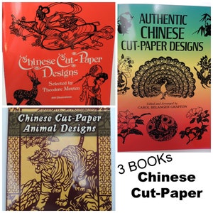Retro "chinese Cut Paper Design": 3 BOOKS! Great Resource, Inspiration ...
