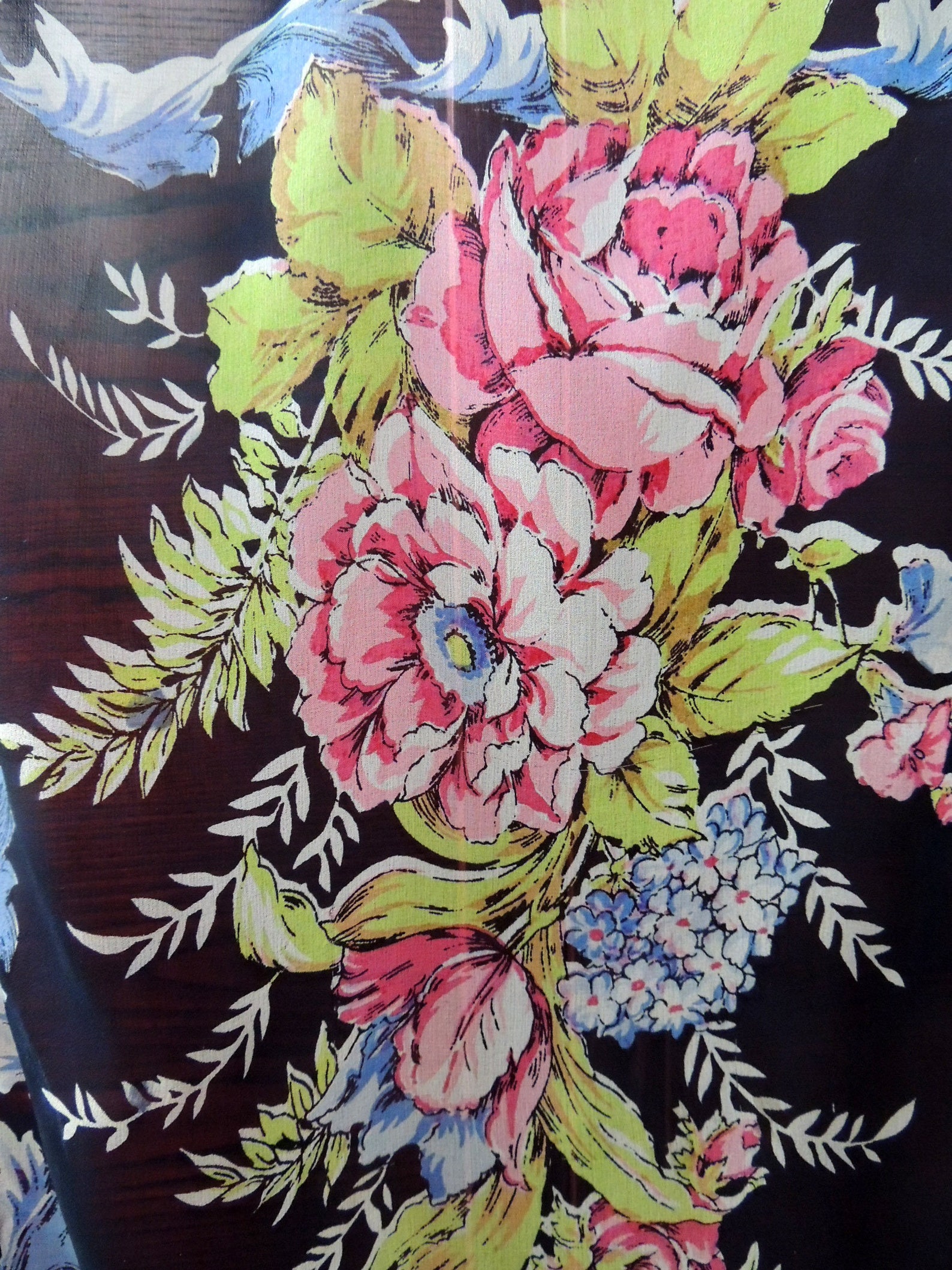 ROSES SHEER SCARF: Boho Headscarf Headband Head Cover Wrap - Etsy