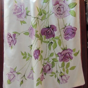 Vintage "cascading Roses" Scarf: Retro Boho Headscarf, Head or Hat Band ...